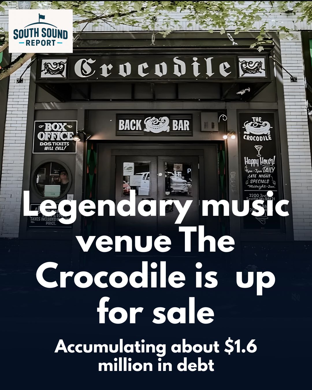 🎸 Seattle Music Icon The Crocodile Is Up for Sale