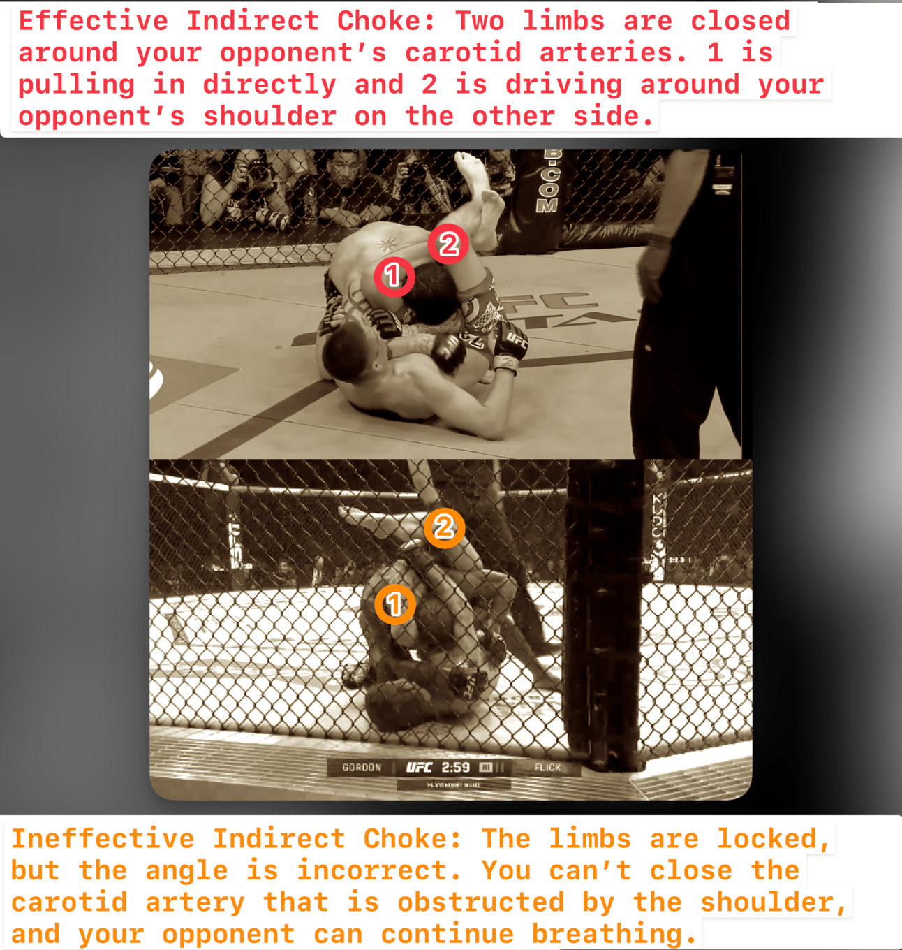 UFC 297: How To Do Indirect Chokes