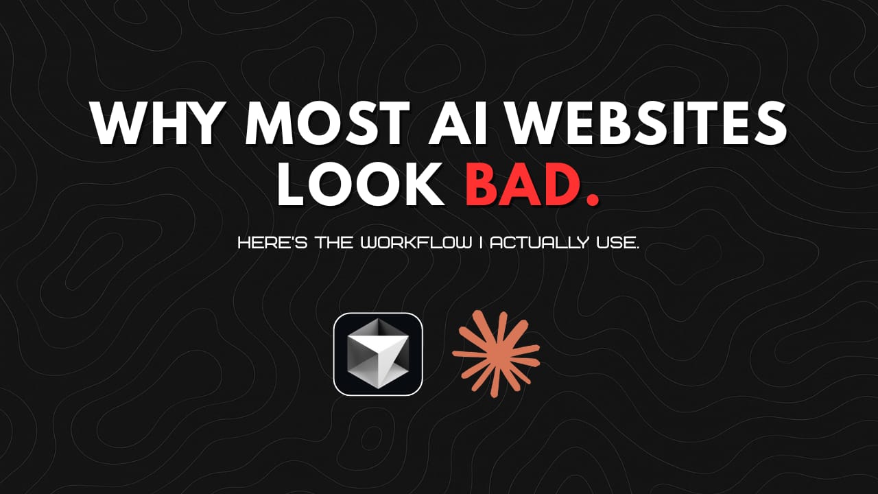 My workflow for building beautiful AI websites