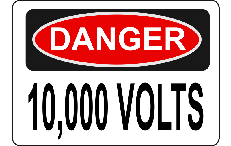 No, you weren’t hit by 50,000 volts