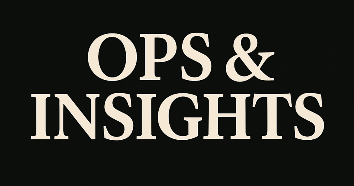 Ops And Insights